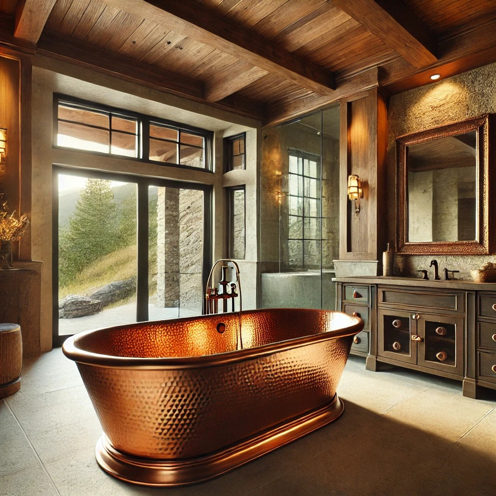 Custom Copper Tubs: Hammered Designs for Every Bathroom Style